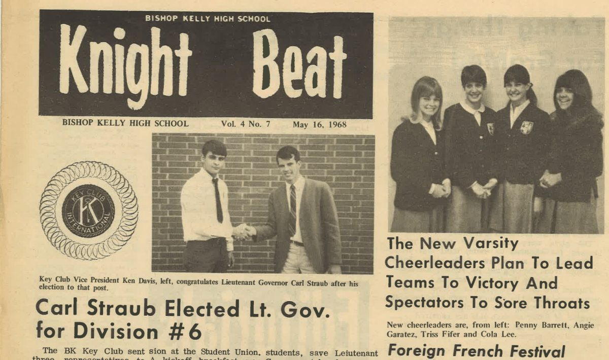 KNIGHT BEAT: May 16, 1968 – The Bishop Kelly Newspaper